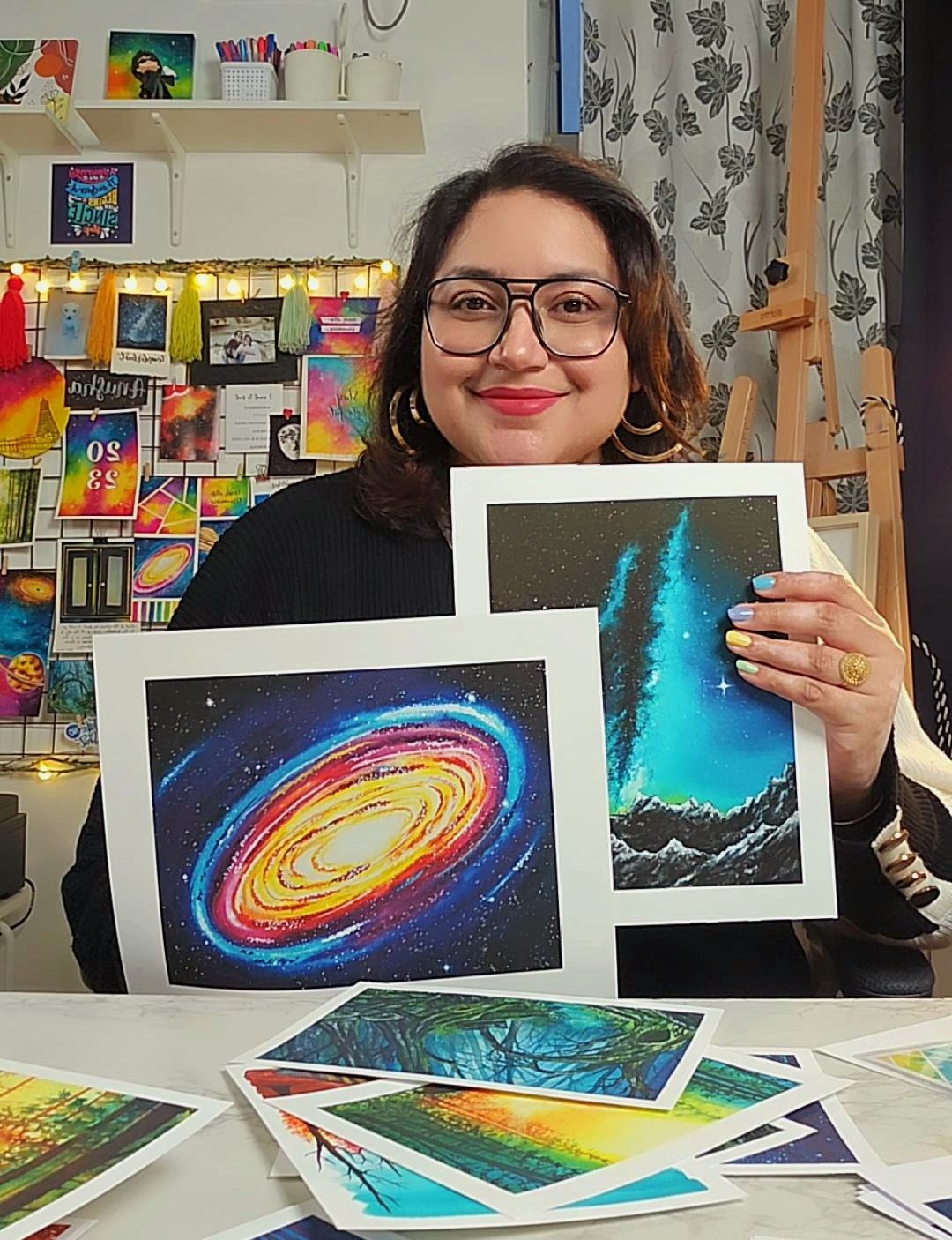 Galaxy Painting Art Prints – Anusha Ivaturi Art & Design